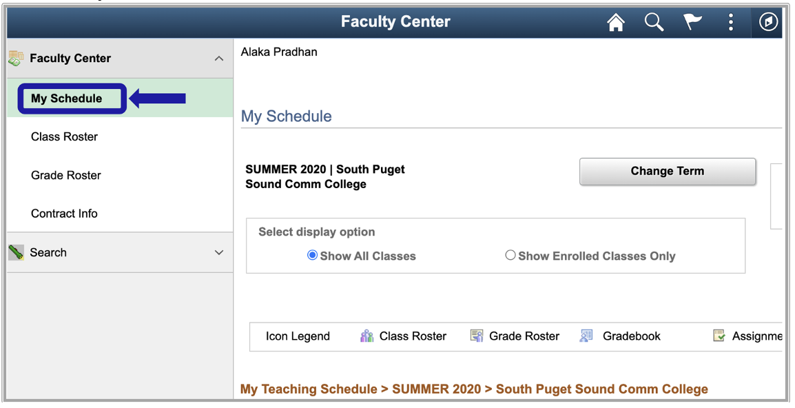 Enter Grades | SPSCC Support